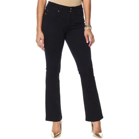 IMAN | Jeans | Iman Gc Luxury Resort 36 Slim Bootcut Jean Black Denim ...